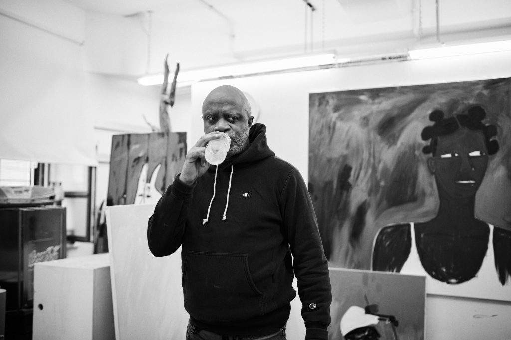 Studio Portrait of the painter in his studio - Stephen Anthony Davids